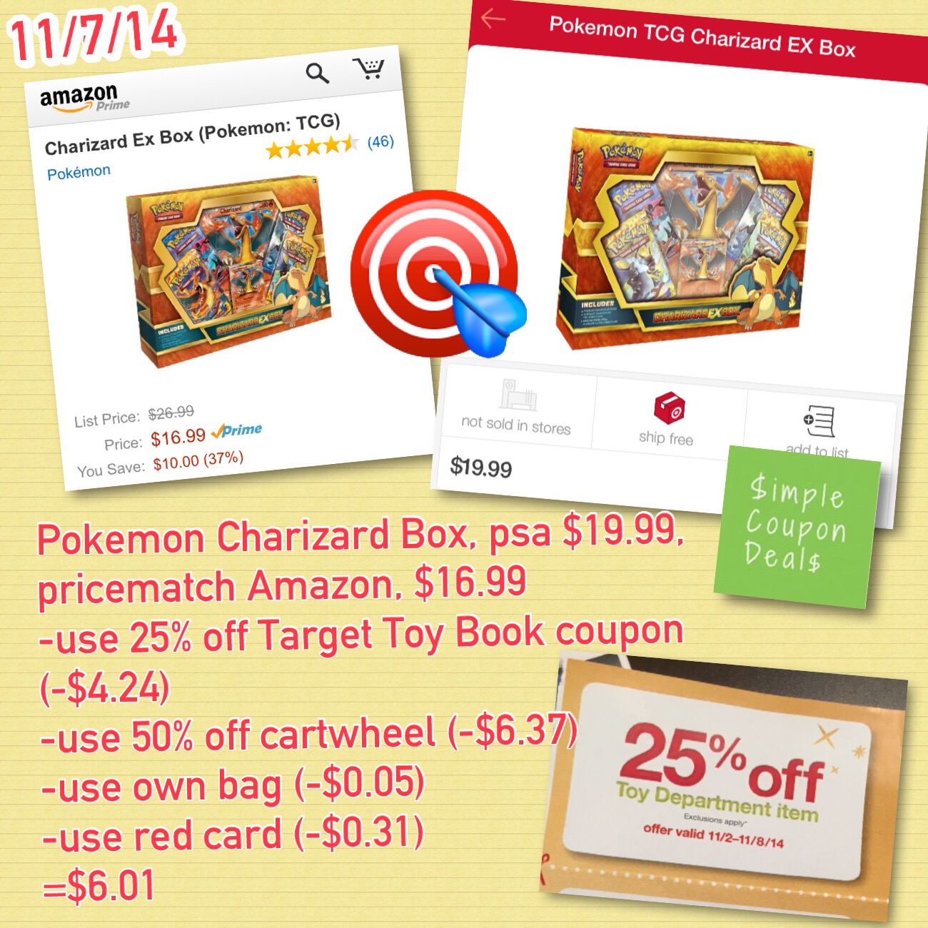 Pokemon Charizard Box, $6.01 @ Target 50% off Cartwheel 11/7/14 ...