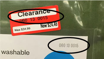 Target Clearance, Unmarked Clearance, Baby Clearance