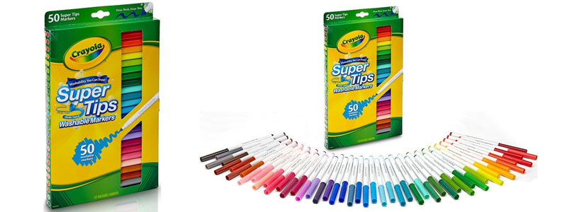 Crayola 50ct Super Tips Washable Markers $6.64 (Orig $13) + Free Pickup ...